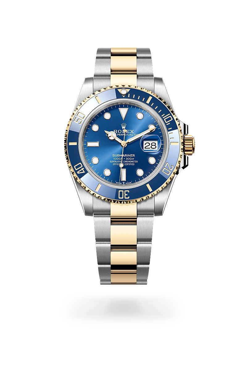 Rolex Submariner Date : Yellow Rolesor - combination of Oystersteel and ...